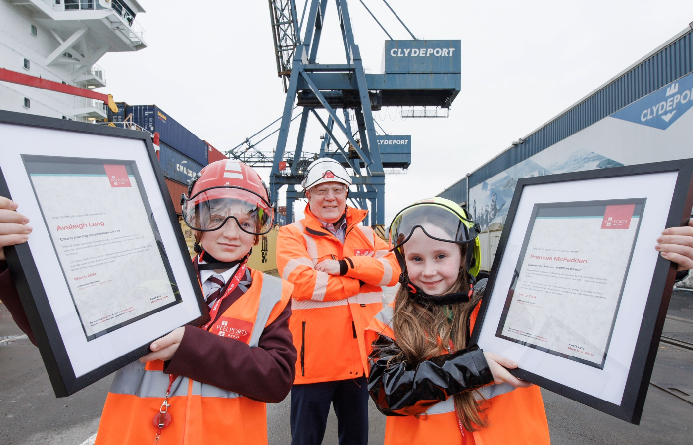 Scots school pupils name £25m cranes after Taylor Swift and Usain Bolt ...