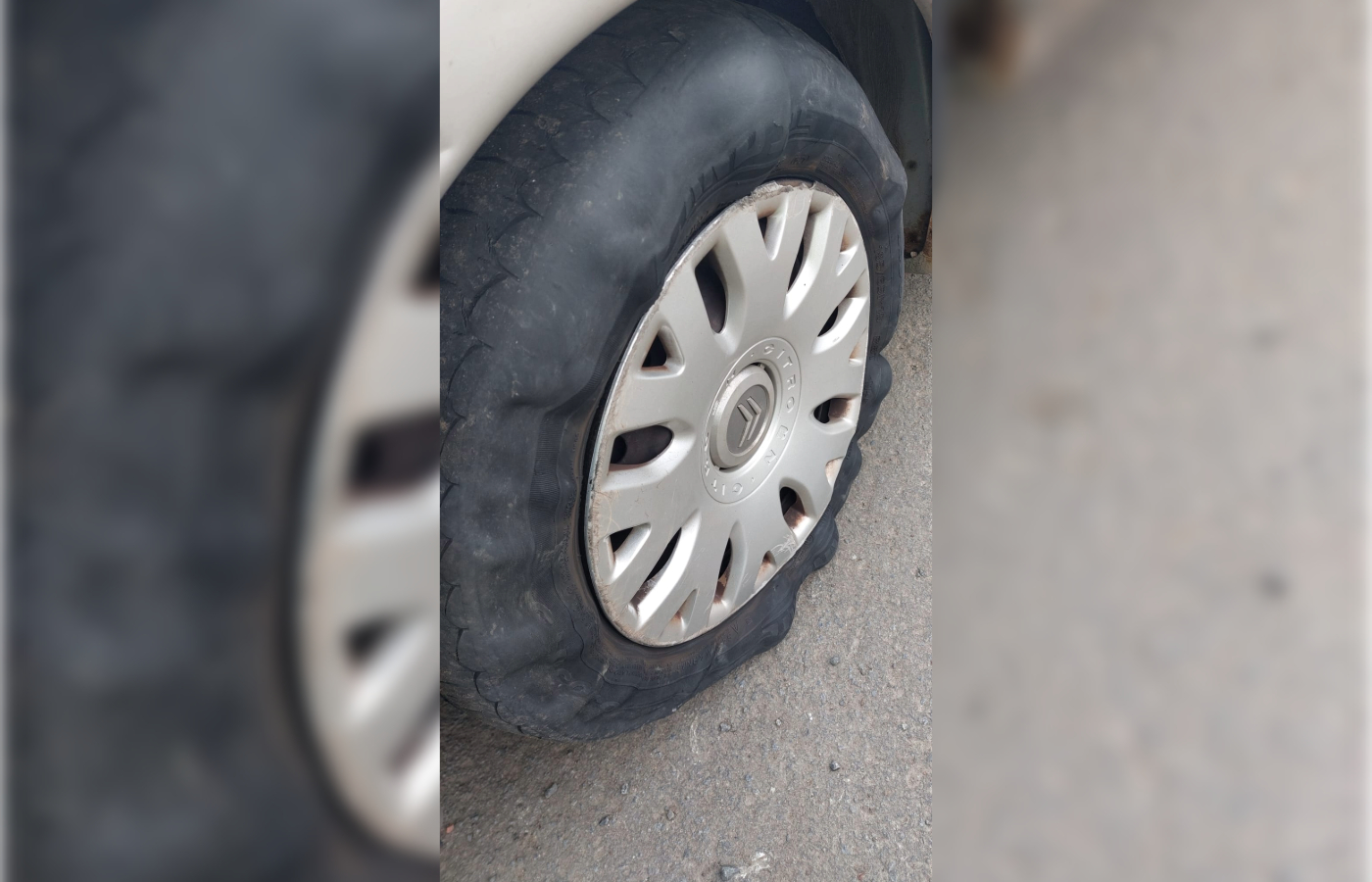 Bulging tyre 'one of the worst' police have seen as Renfrewshire driver ...