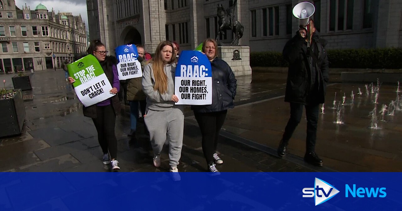 Protest as hundreds to be rehomed due to RAAC crumbling concrete crisis ...