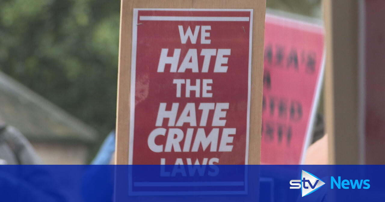 Protest against hate crime legislation takes place outside Scottish ...