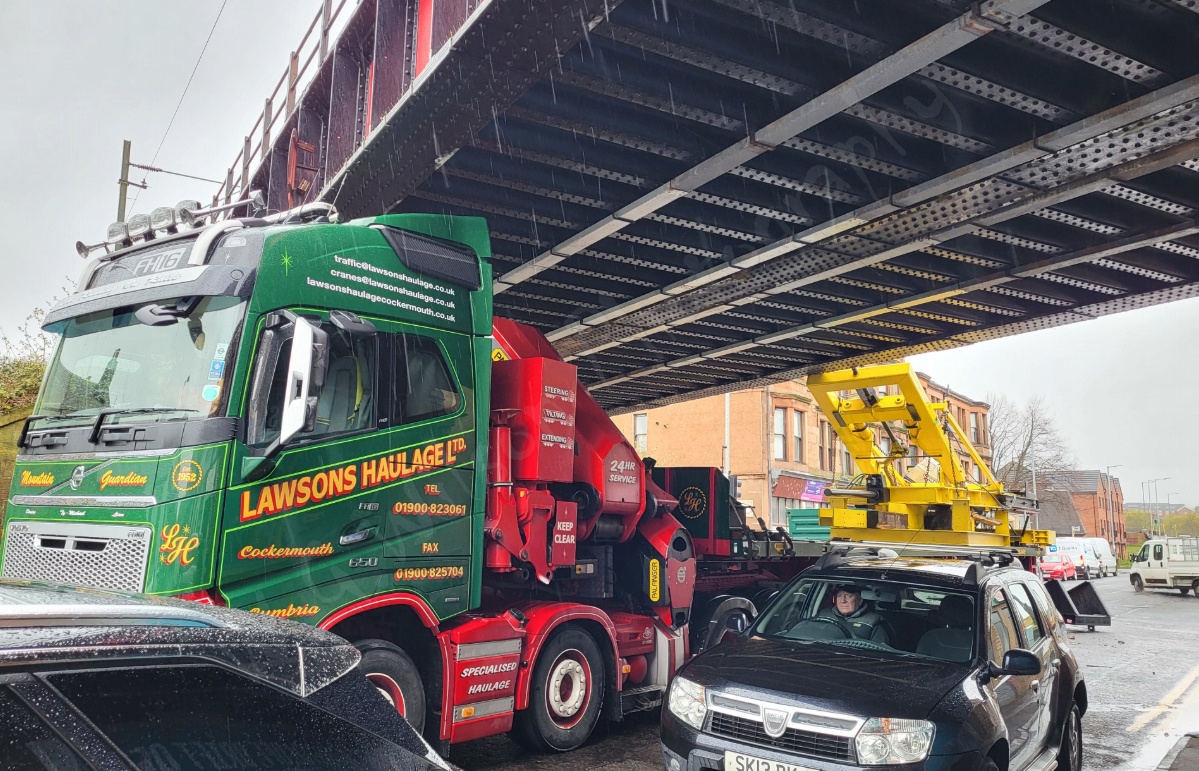 Train services disrupted after lorry strikes railway bridge again | STV ...