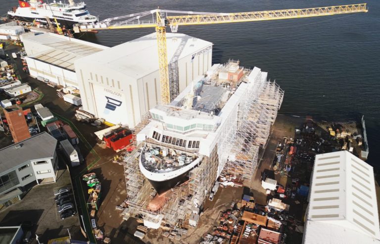 Late and over-budget CalMac ferry Glen Rosa to be launched | STV News