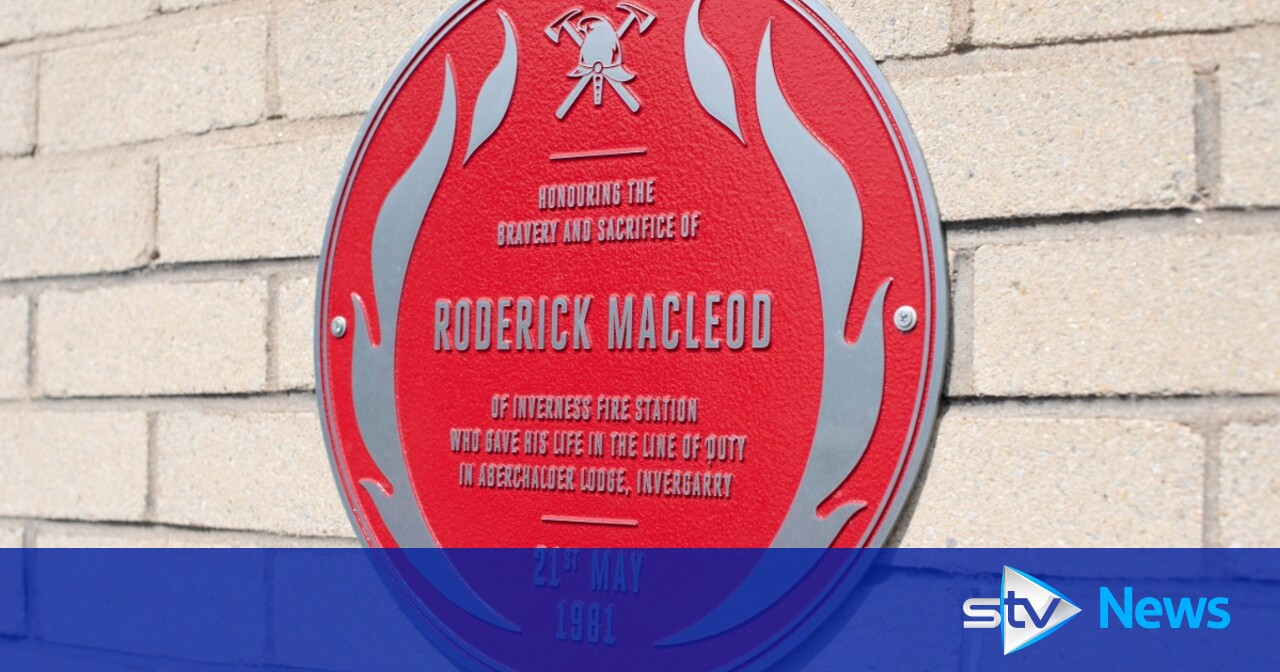 Plaque unveiled for ‘brave’ firefighter who died tackling Highland ...
