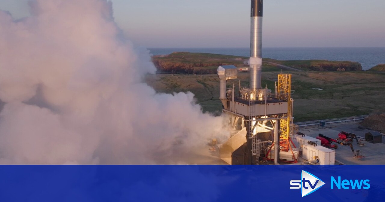 Watch: First 'flawless' rocket engine test at Shetland spaceport | STV News