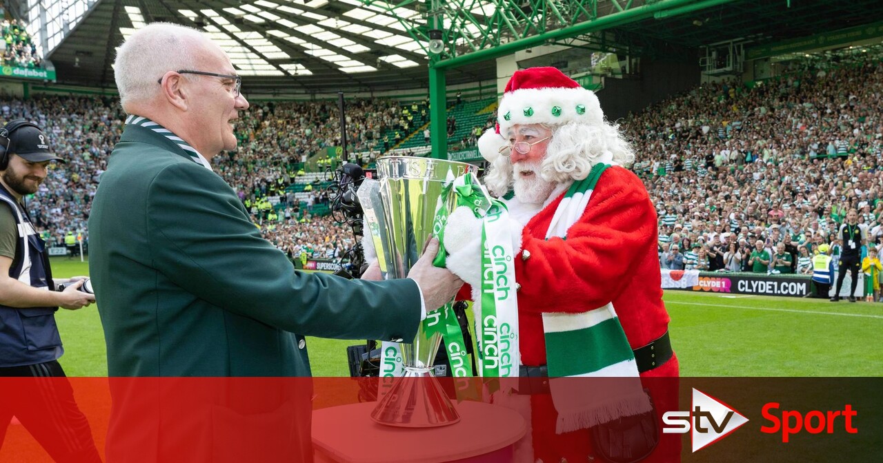 Santa delivers Premiership trophy to Celtic six months after being ...