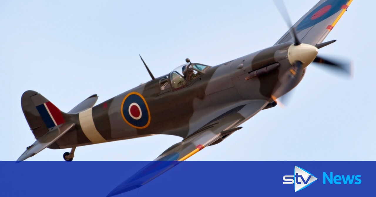 Pilot dies after Spitfire crashes near RAF base at Battle of Britain ...