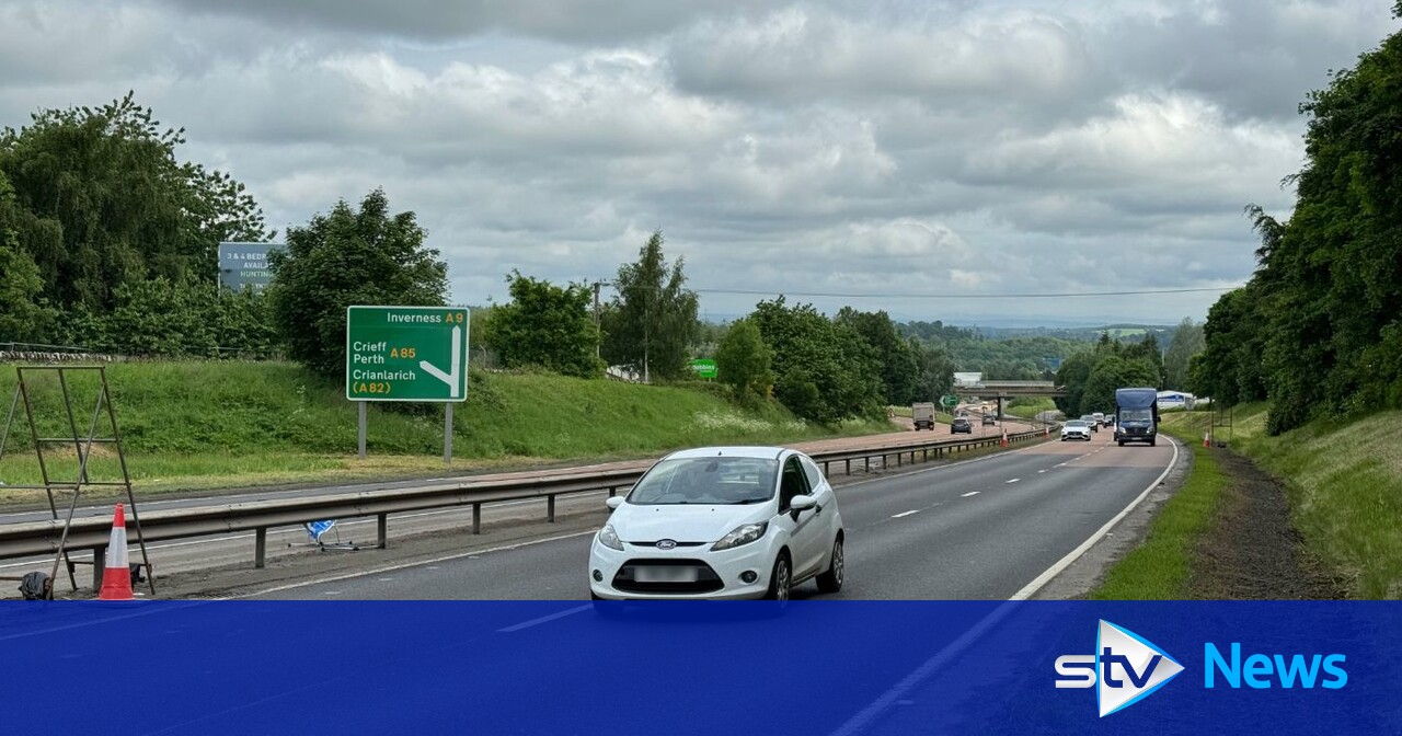 Man killed in overnight crash involving two HGVs on A9 Perth bypass ...