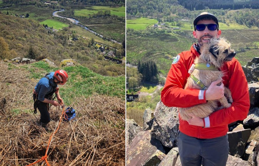 Dog falls off cliff into quarry at Craigmore Hill in Aberfoyle sparking ...