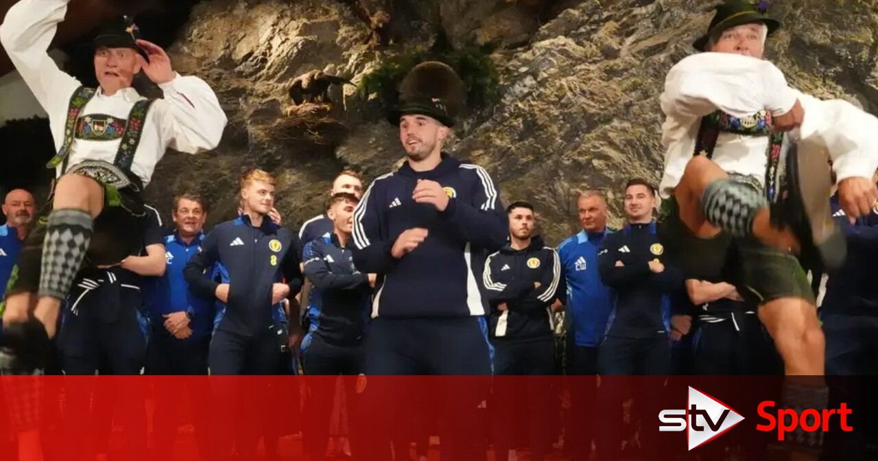 John McGinn shows off dance moves at Scotland squad Euro 2024 welcome ...