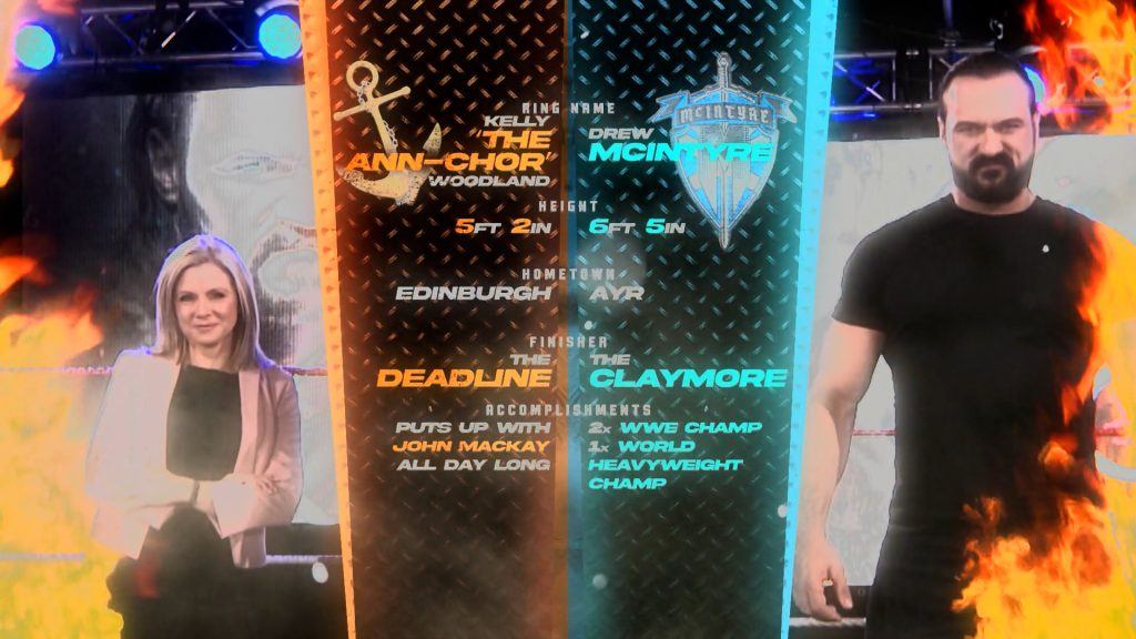 STV SmackDown: Presenter Kelly-Ann Woodland faces WWE legend Drew ...