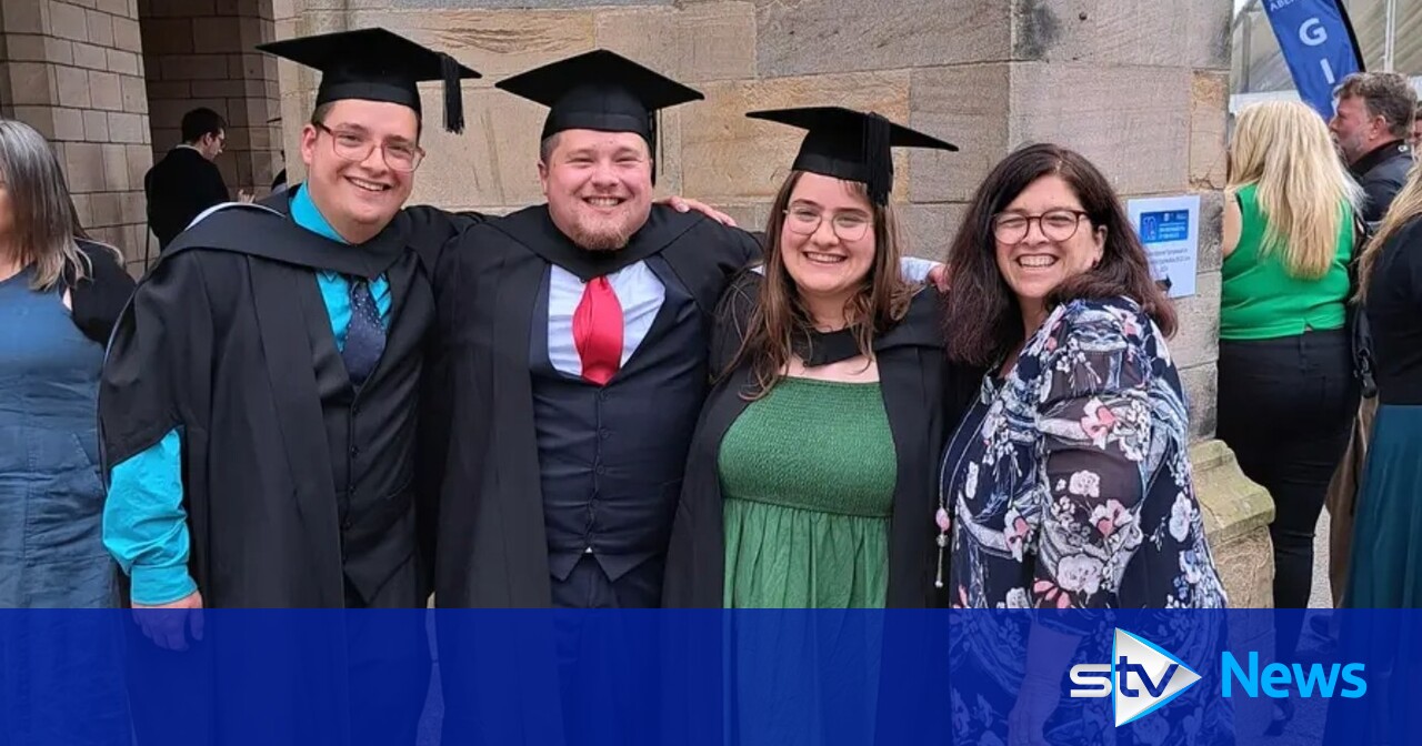 Triplets graduate Aberdeen University on same day with first-class ...