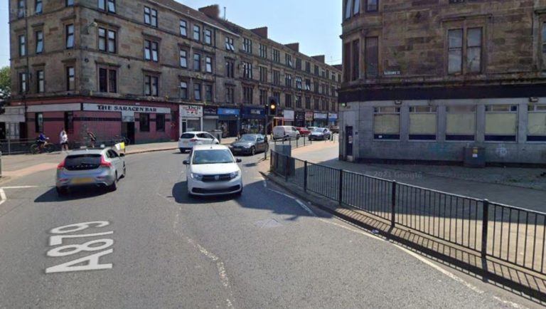 Three-car crash involving in Glasgow leaves elderly woman seriously ...