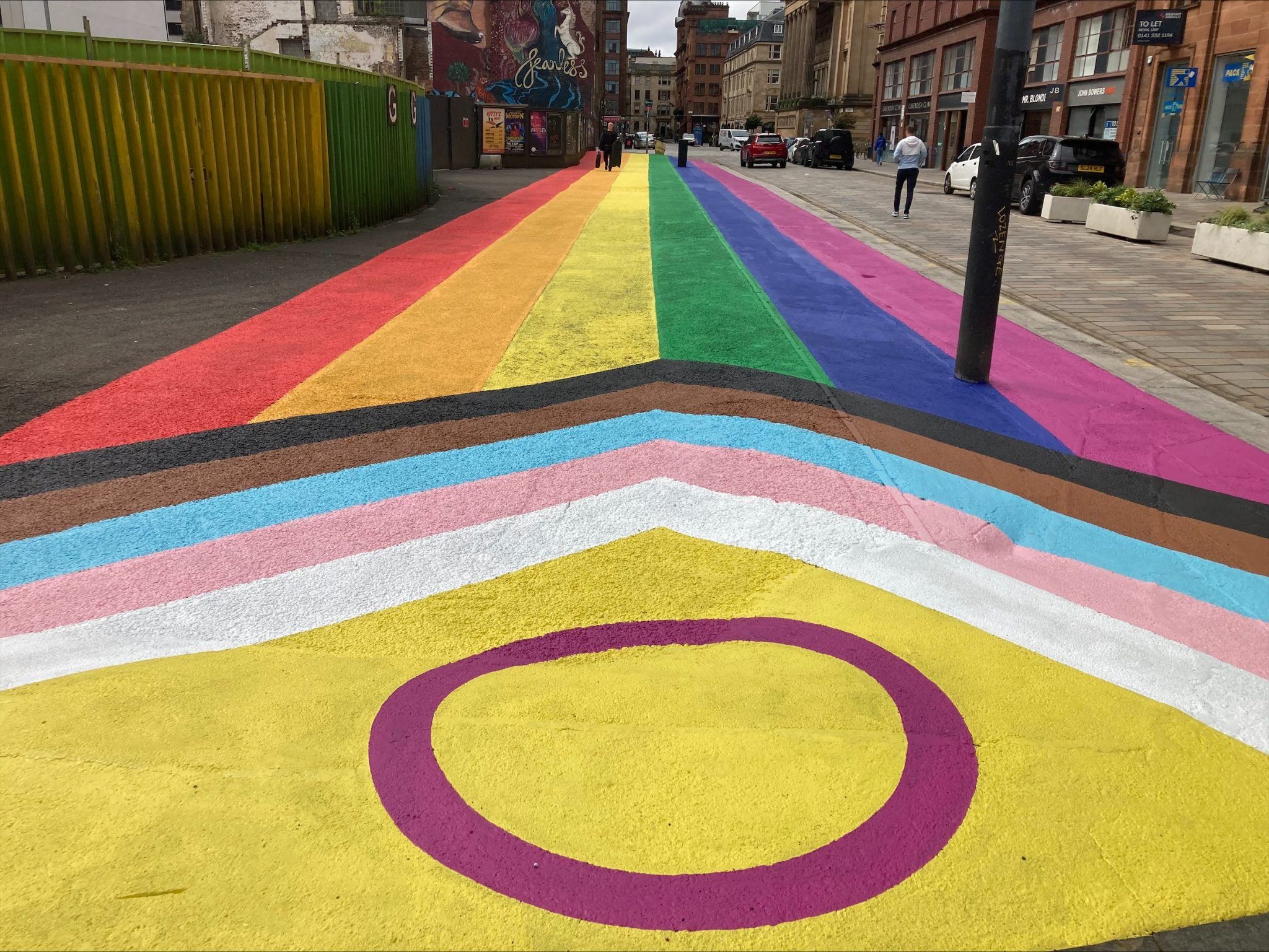 New mural measuring 70 metres unveiled in Merchant City in Glasgow ...