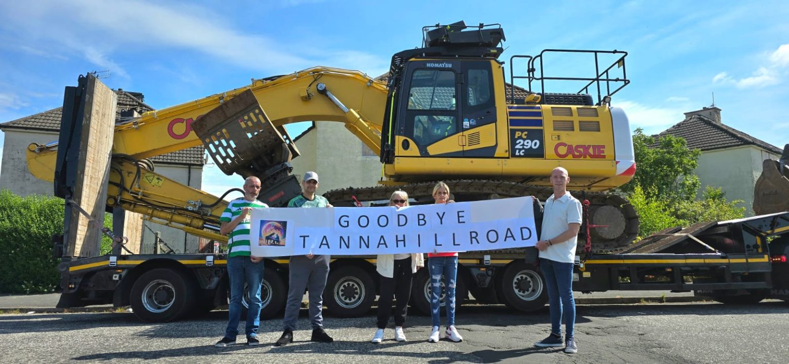 The changing face of Ferguslie Park: Demolition work starts on derelict ...