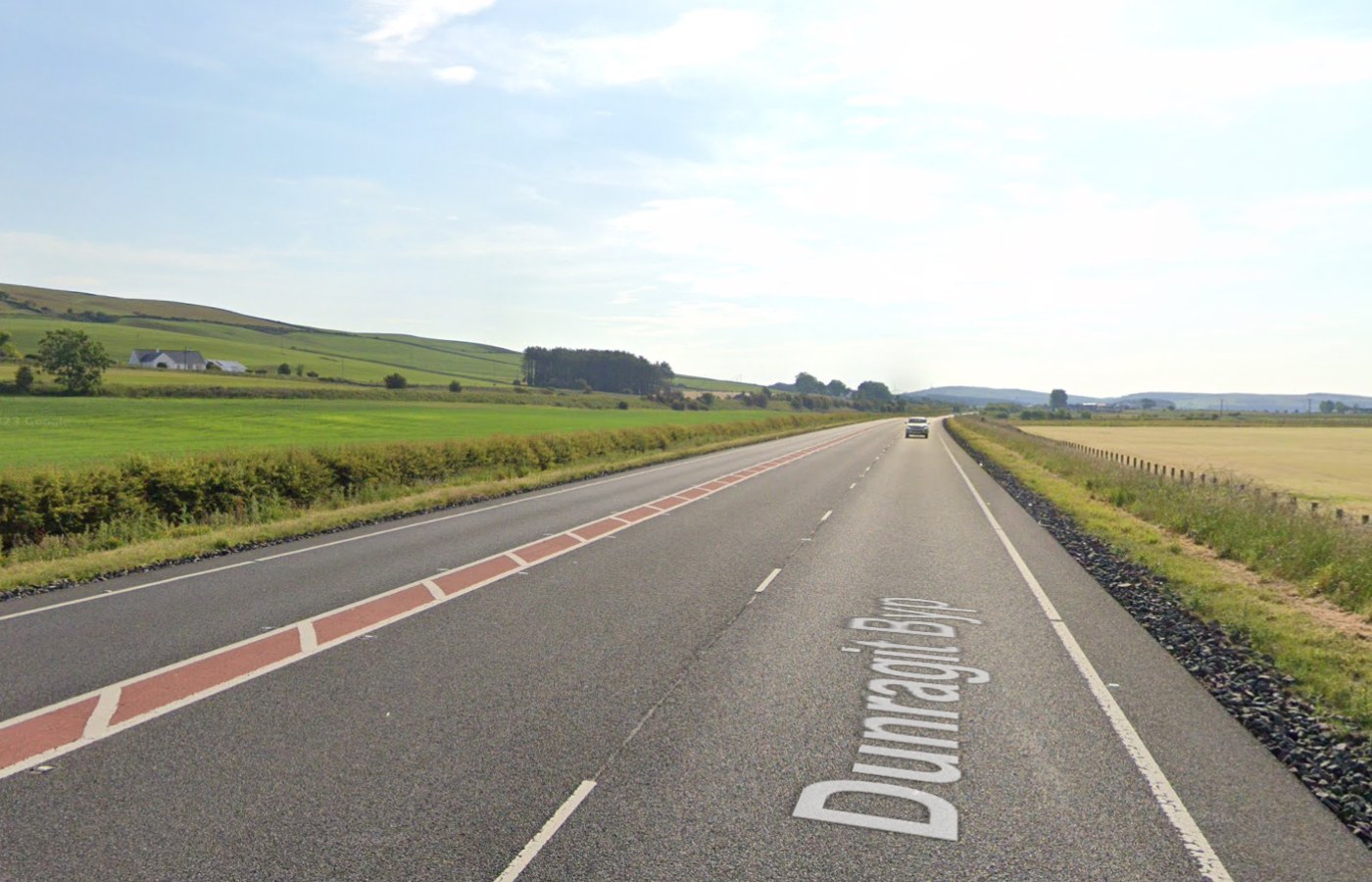 A75 closed at Dunragit in both directions after 'road traffic incident ...