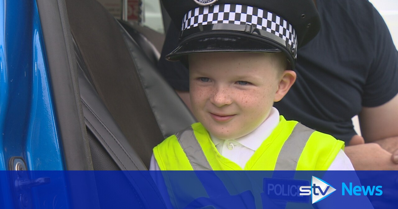 Police-obsessed youngster visits more than 50 stations across Scotland ...