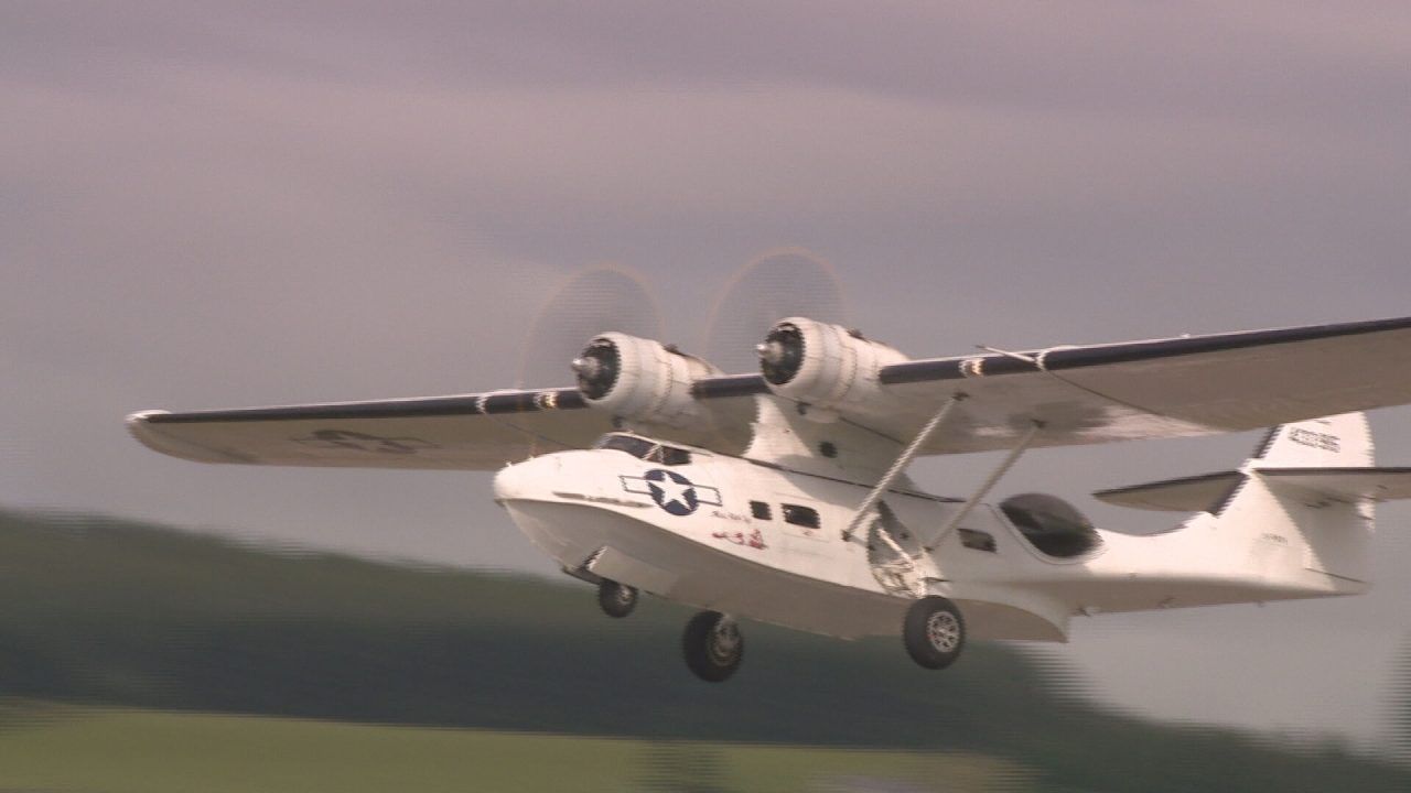 Catalina flypast in Aberdeen honours bravery of 104-year-old Victoria ...