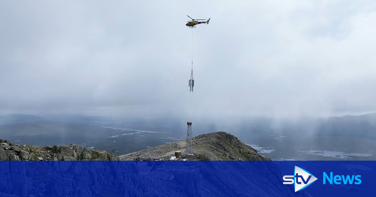 UK's highest mobile mast installed at Glencoe Mountain Resort amid ...