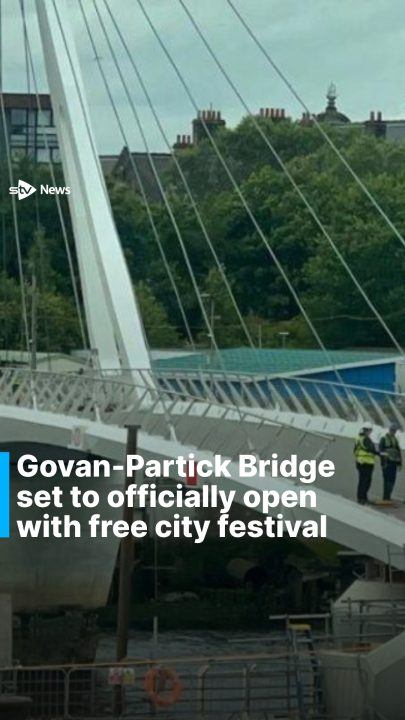 Govan-Partick Bridge set to officially open with free city festival ...