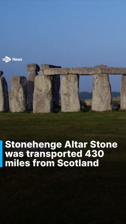 Stonehenge Altar Stone was transported 430 miles from Scotland | STV News
