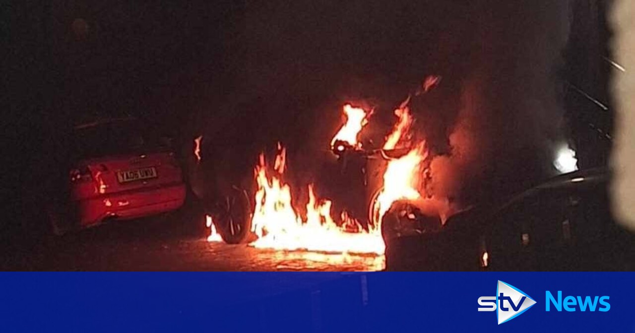 Bellshill residents woken up by 'bangs' after second car fire this ...