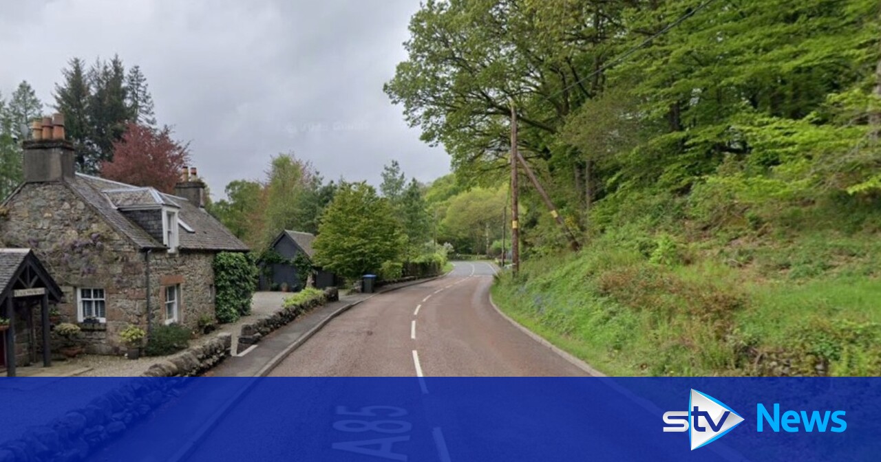A85 closed after crash involving car and motorbike as drivers warned to ...