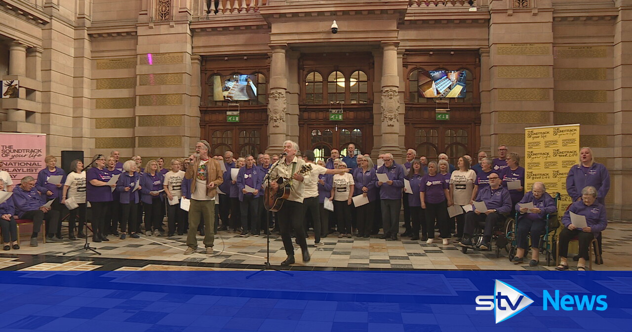 Scottish band The Bluebells perform with dementia choir at Kelvingrove ...