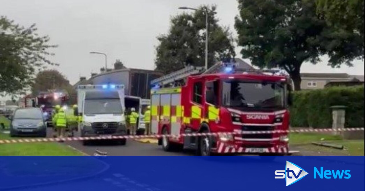 Methil: Two taken to hospital after Den Walk road crash between van and ...
