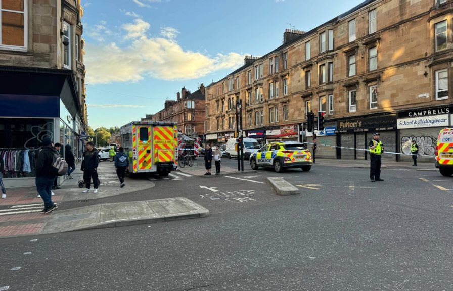 Glasgow residents evacuated from homes after car crashes into shop on ...
