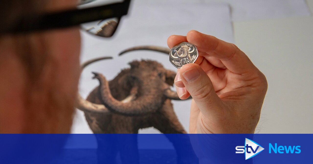 The Royal Mint: Woolly mammoths 'brought back to life' on first 50p ...