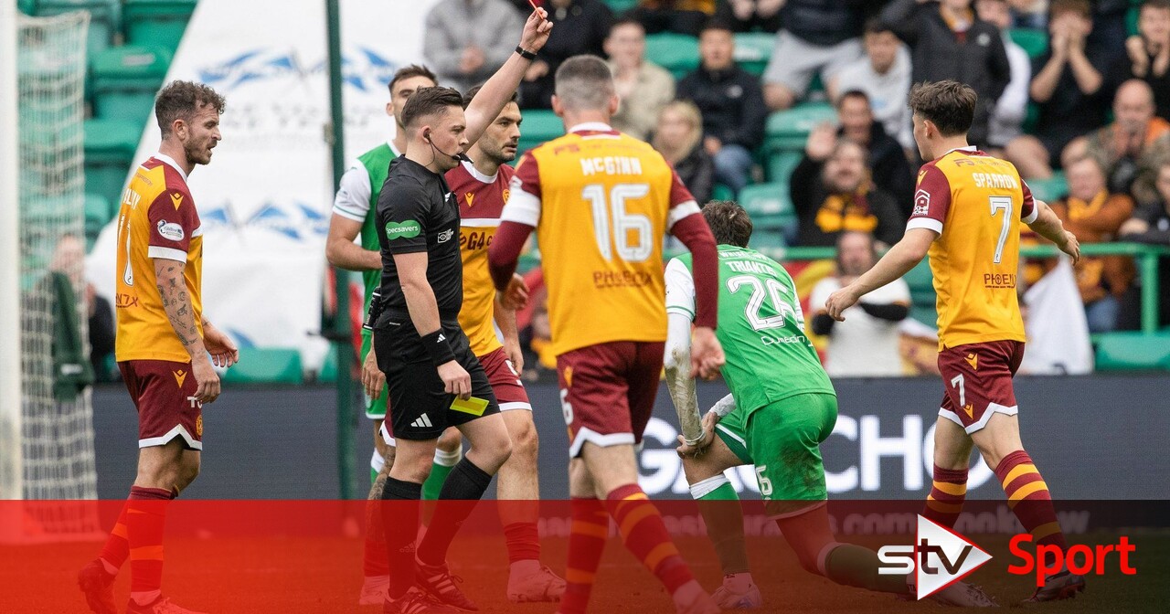 Nectar Triantis red card angers Hibernian boss David Gray | STV News
