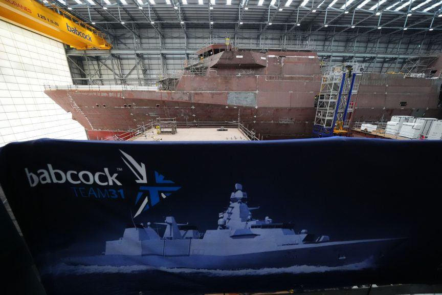 Steel cut in ‘milestone’ moment for Royal Navy warship programme | STV News