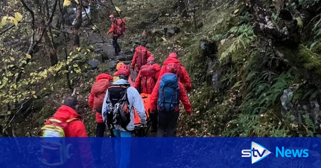 Girl, 12, rescued and taken to hospital after fall from waterfall in ...