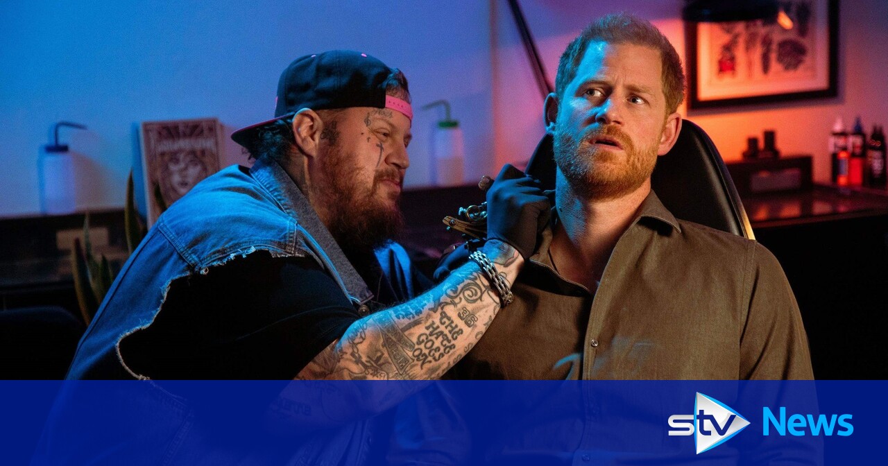 Harry performs ‘tattoo’ sketch with Jelly Roll to promote 2025 Invictus ...