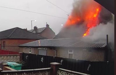 Man in hospital and homes evacuated after Wishaw fish and chip shop ...