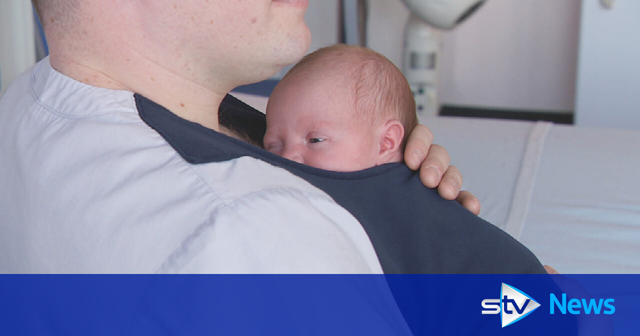 Midwife designs special medical scrubs for fathers of C-section babies ...