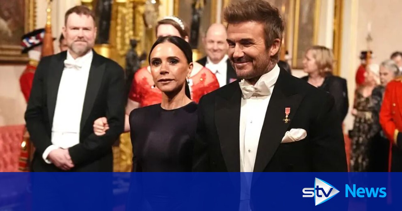 David and Victoria Beckham join King and Queen at Qatari state banquet ...