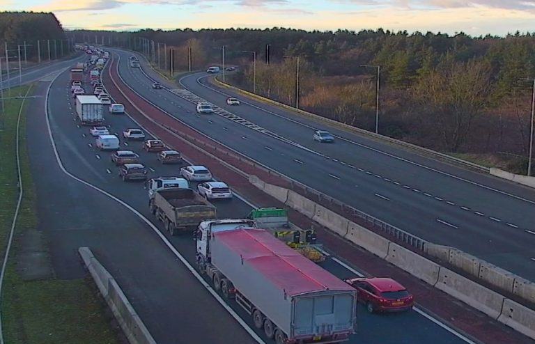 Rush hour traffic disrupted in West Lothian after crash closes M8 ...