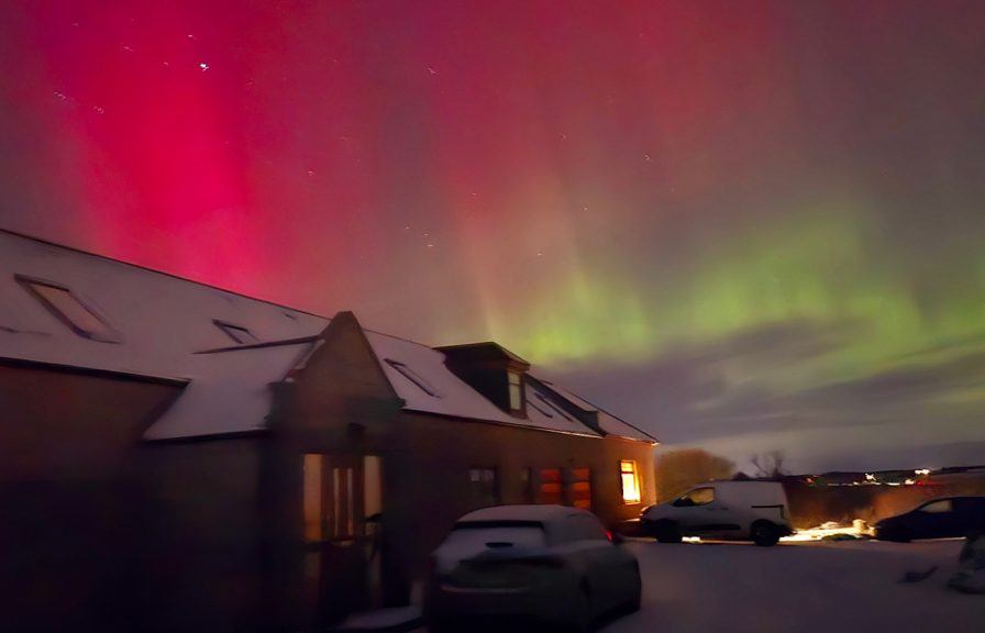 Scottish skies awash with colour as Northern Lights put on dazzling ...