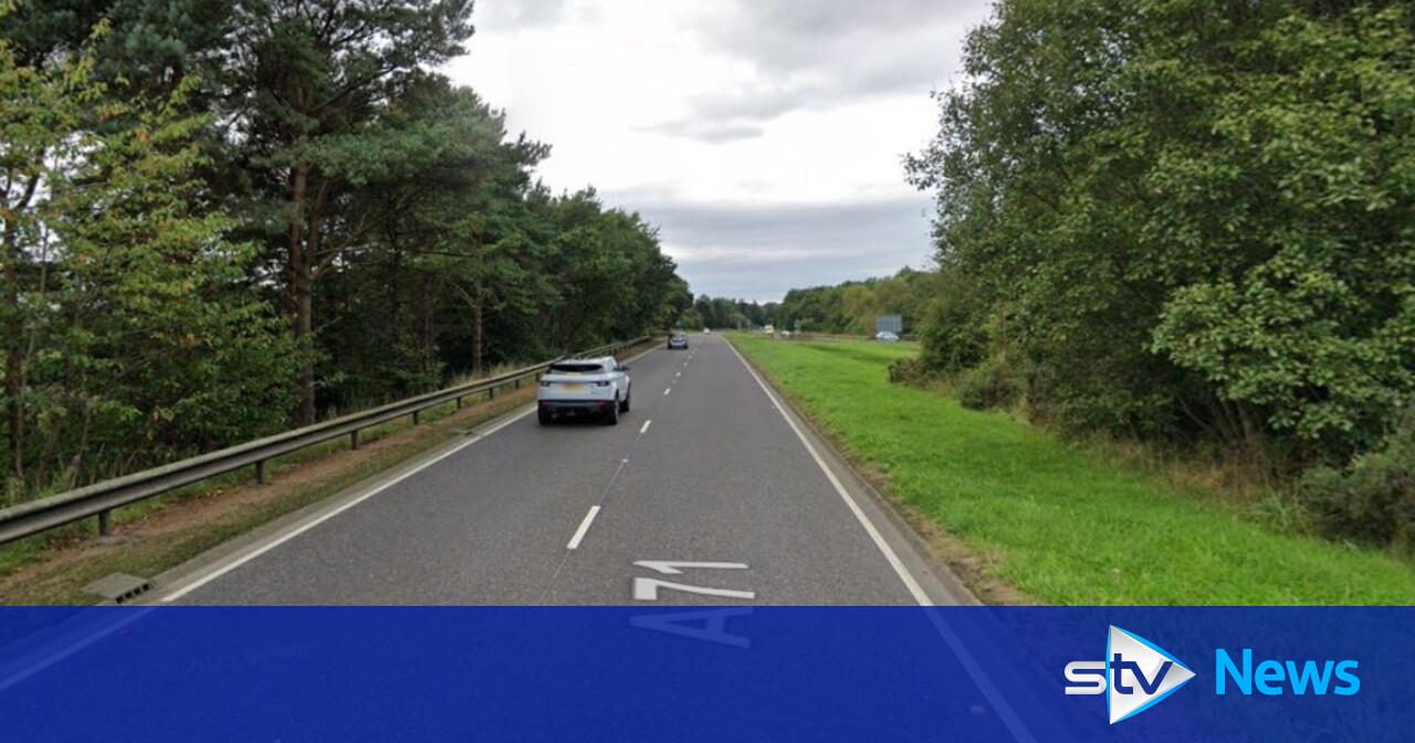 Man dies after being hit by car while walking along A71 | STV News