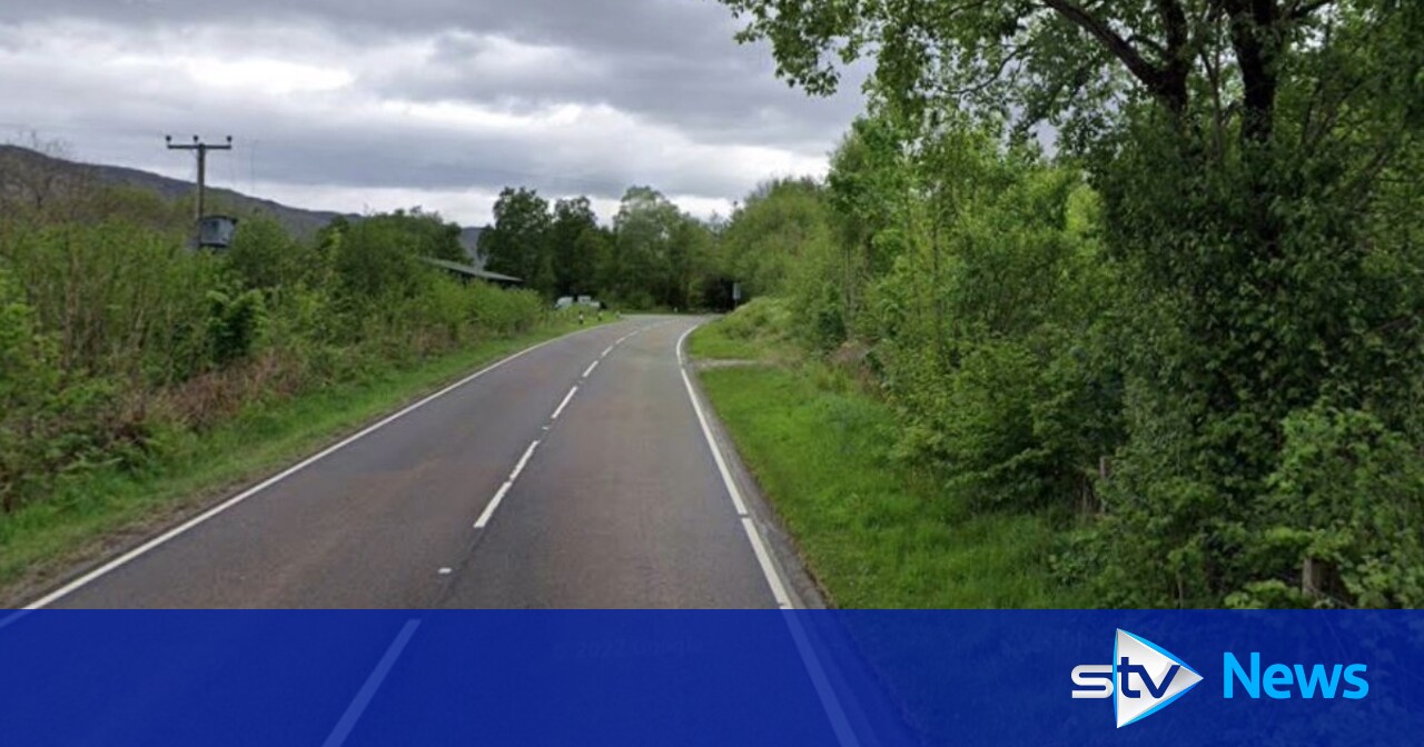 Woman dead and man in hospital after car crash on A87 | STV News