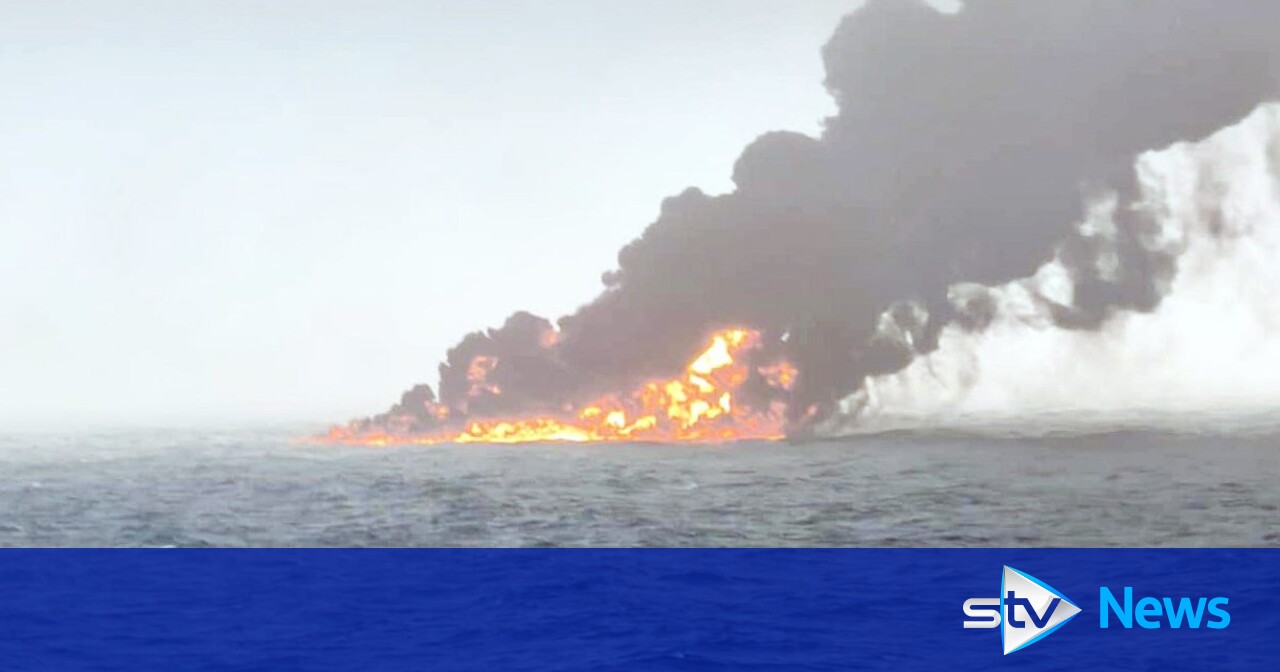 Crew member still missing as oil tanker and cargo ship crash continues ...