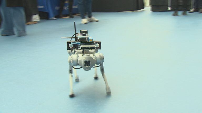 Robot guide dog among AI technology showcased conference for visually ...