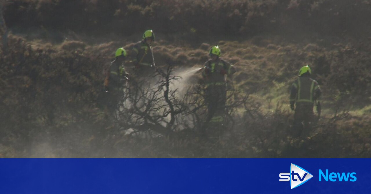 Wildfire breaks out near Alpine Coaster in Midlothian | STV News