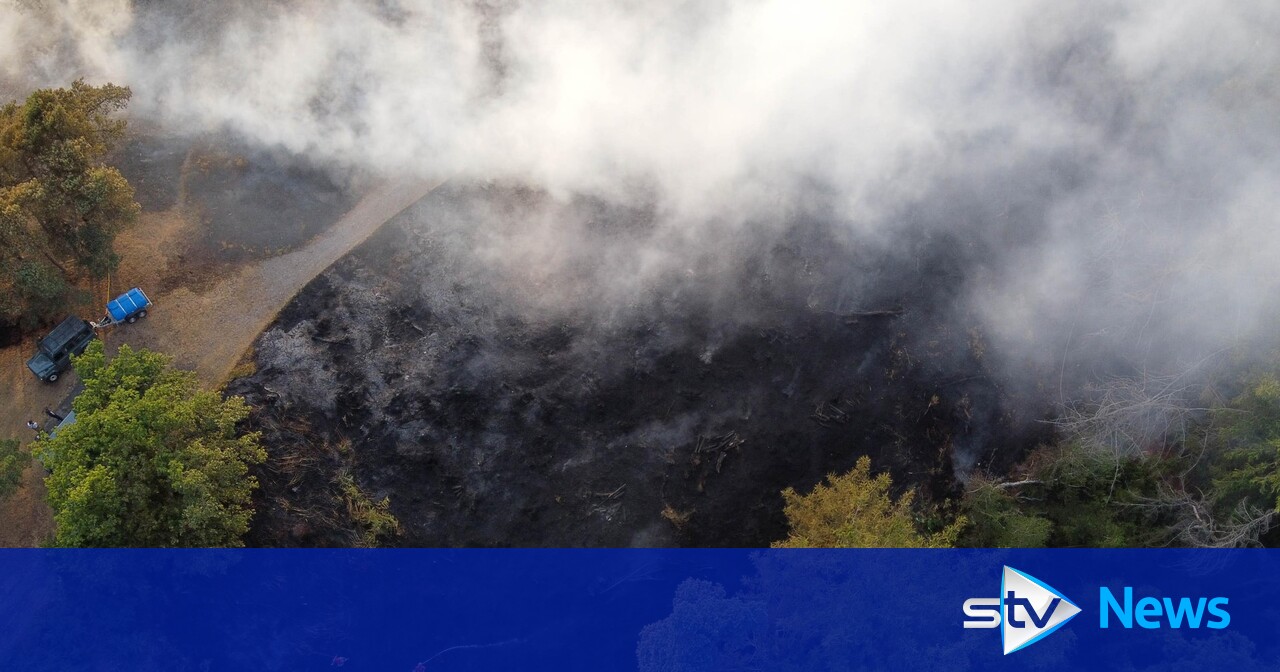 Six campers rescued from wildfires in Galloway Forest after four-hour ...
