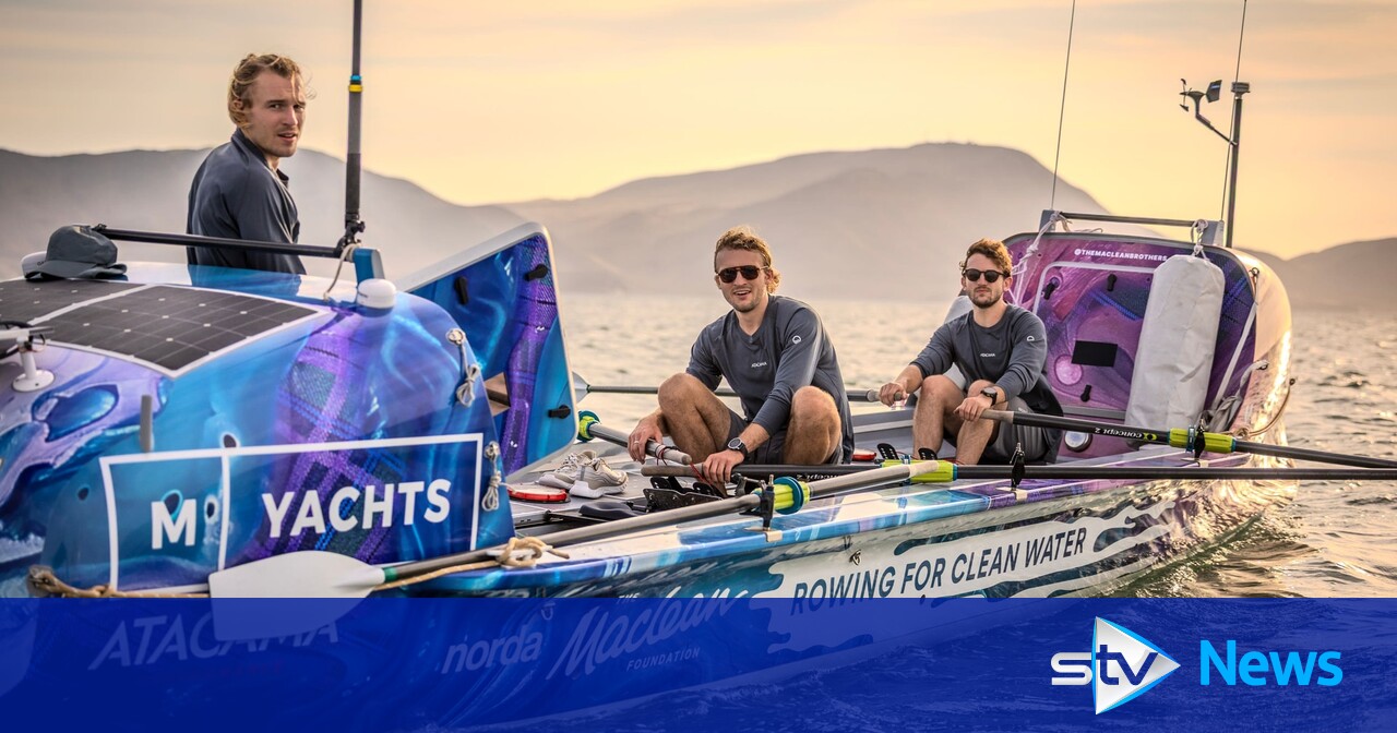 Three Scottish brothers poised to begin bid to break Pacific rowing ...