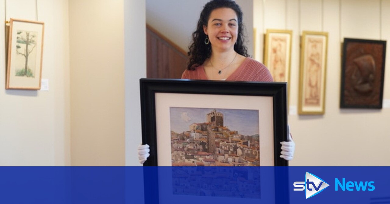 Charles Rennie Mackintosh watercolour painting of French village ...