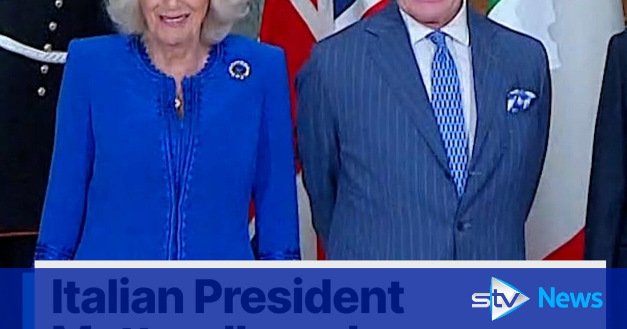 Italian President Mattarella welcomes King and Queen | STV News