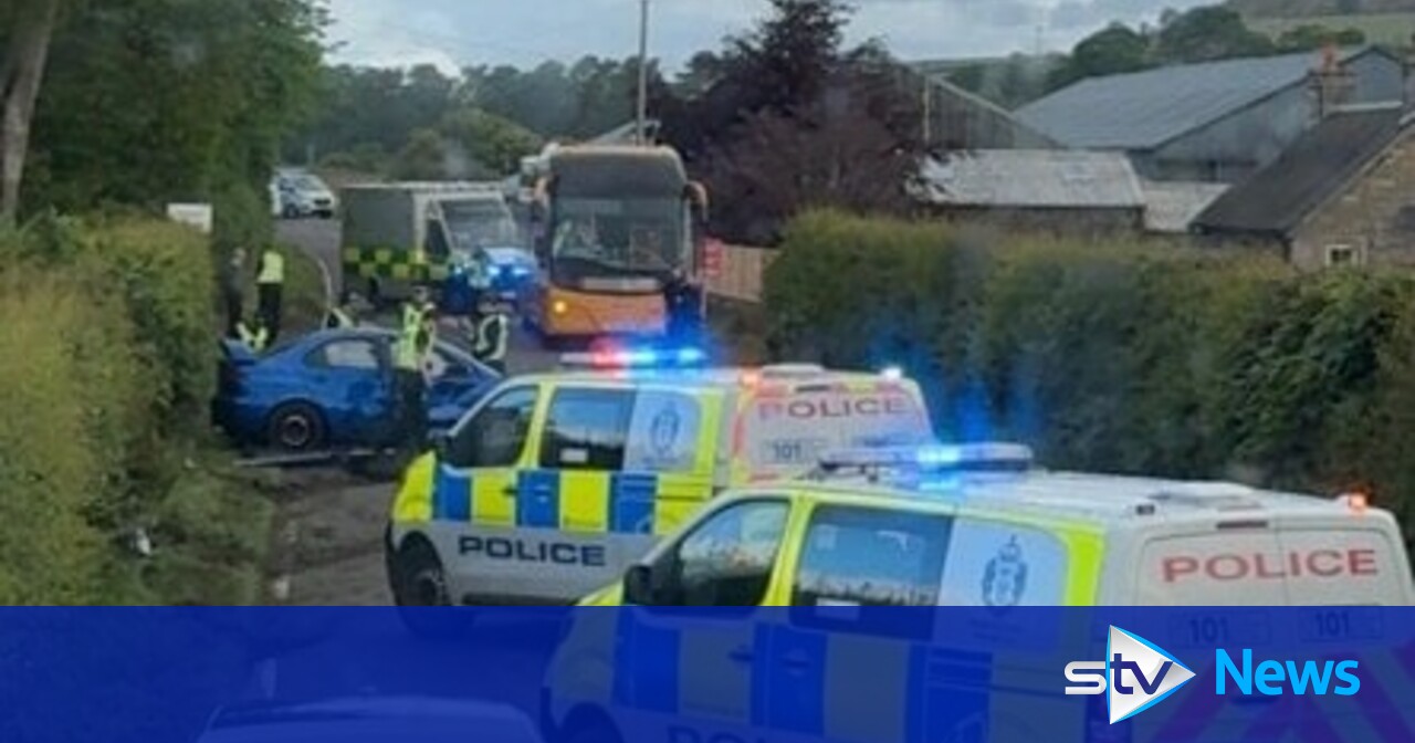 Man taken to hospital and arrested after one-car crash in Fife | STV News
