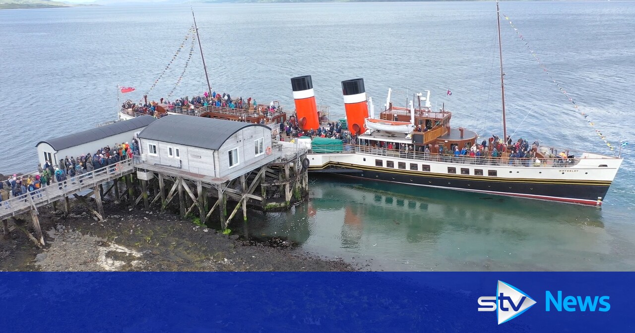 Salen Pier on Isle of Mull gets visit from the Waverley after ...